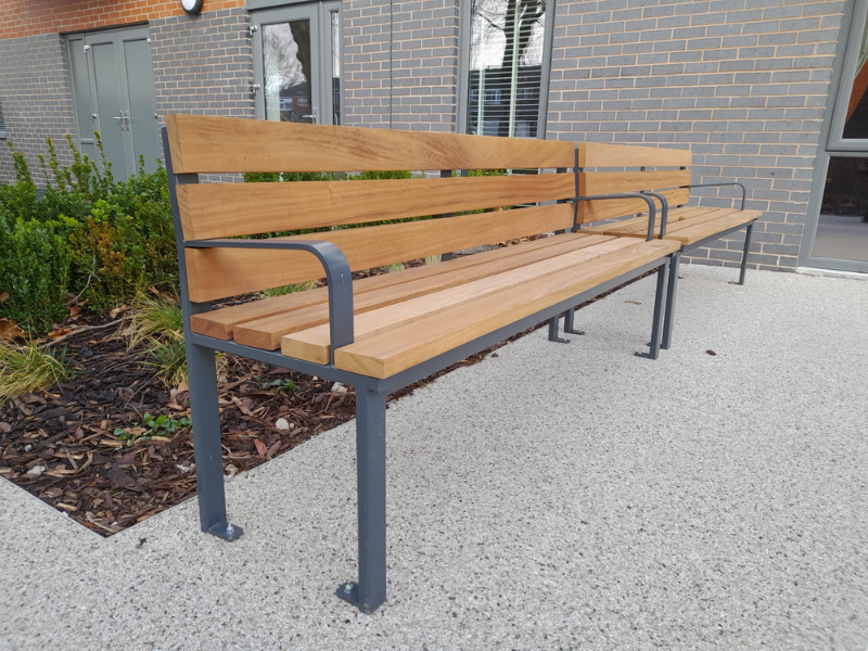 Steel & Timber Seats & Benches - Bollard Street